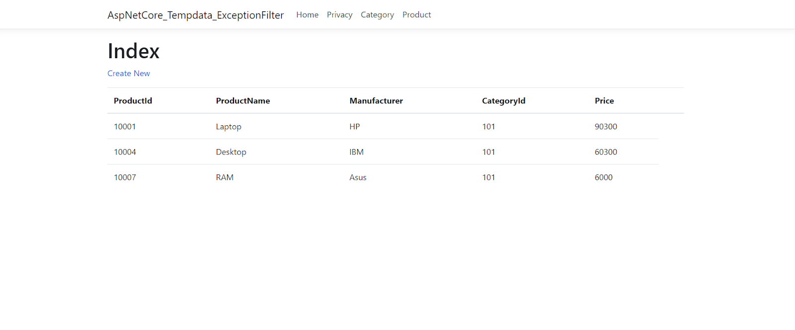 Exception Filters In Aspnet Core