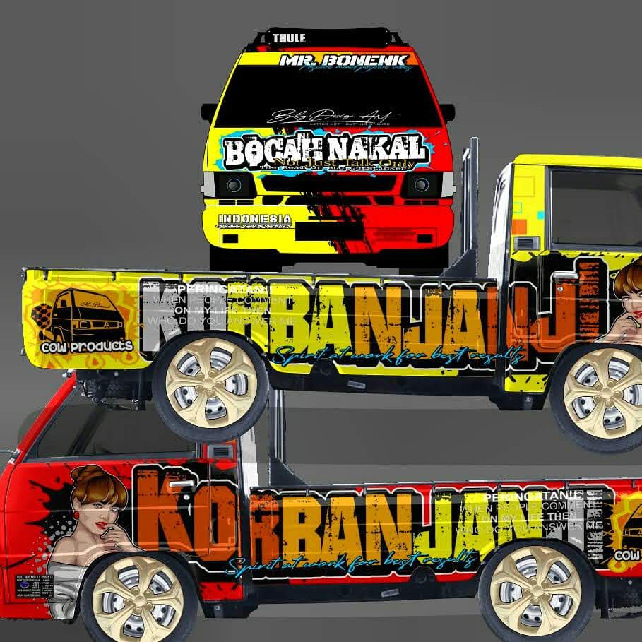 STIKER MOBIL PICKUP L300 TERBARU