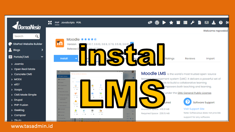 Cara Instal Lms Moodle Di Hosting Tasadmin