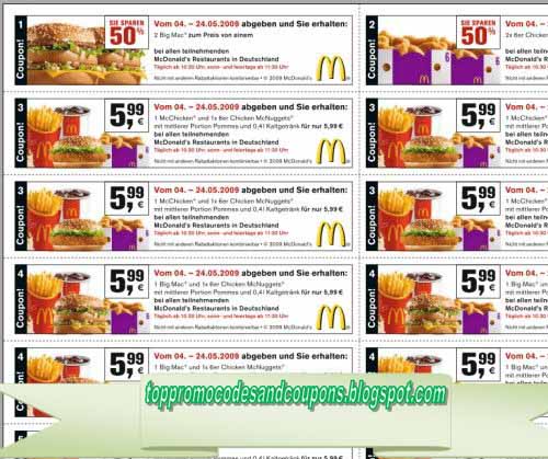 Free Promo Codes and Coupons 2023: Mcdonalds Coupons