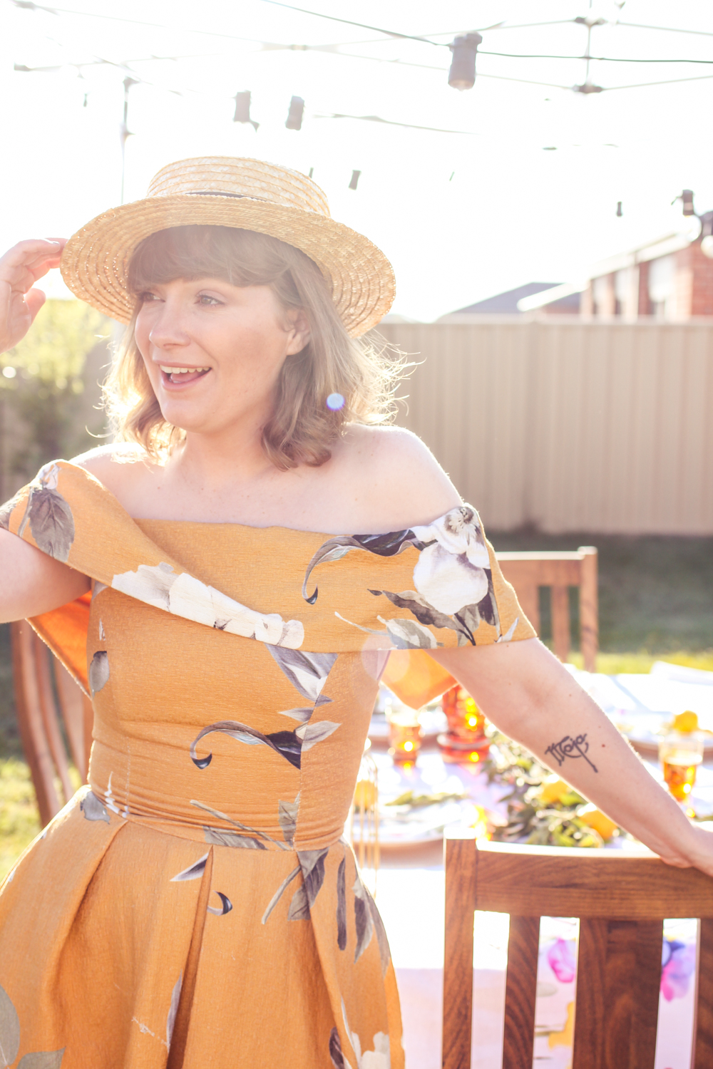 Yellow Summer Dinner Party - Finding Femme