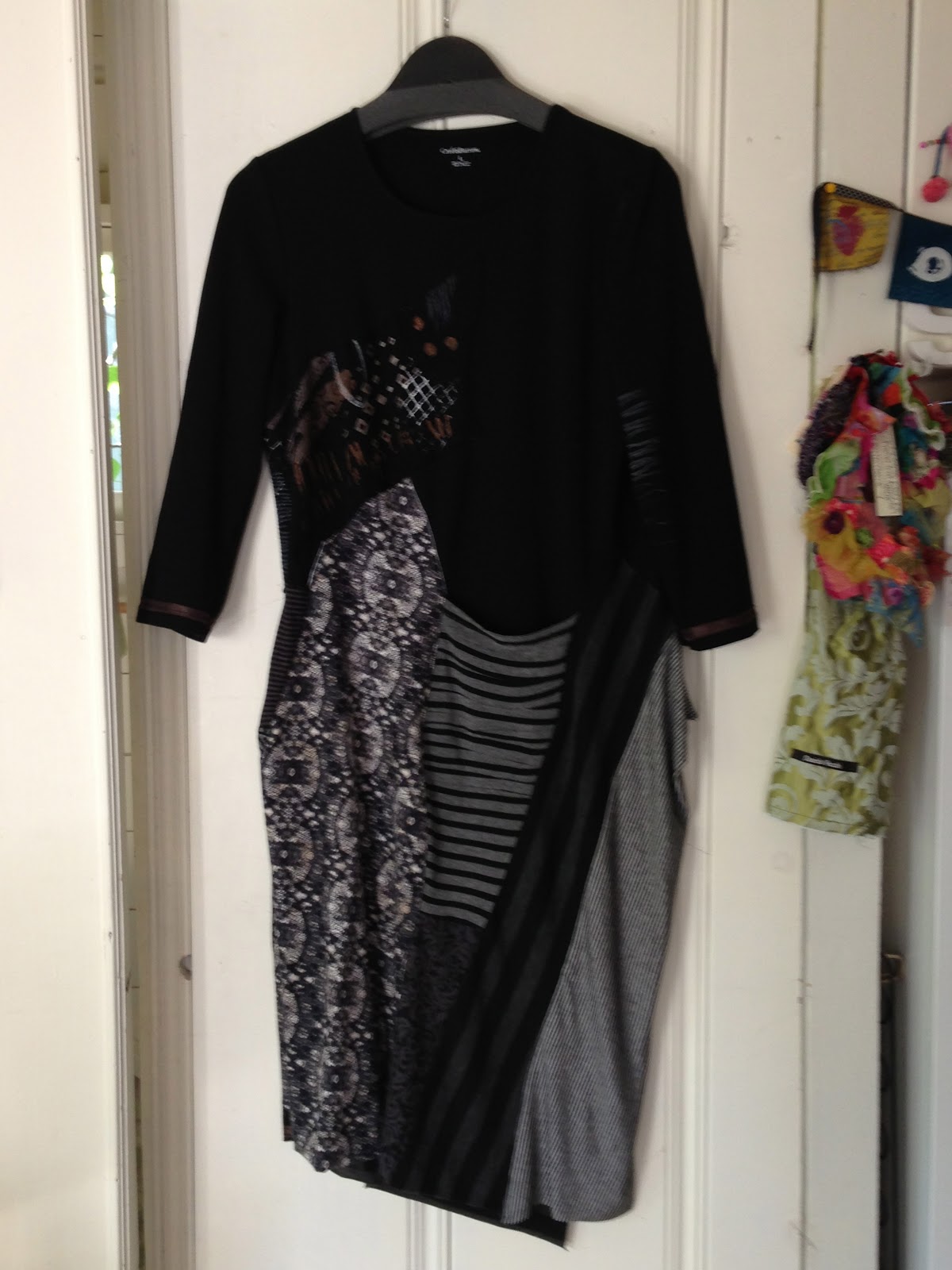 Gayle Ortiz: Dress made in Diane Ericson's remake clothing class