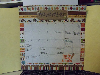 She's a Sassy Lady: Monthly Scrapbook Calendar Pages