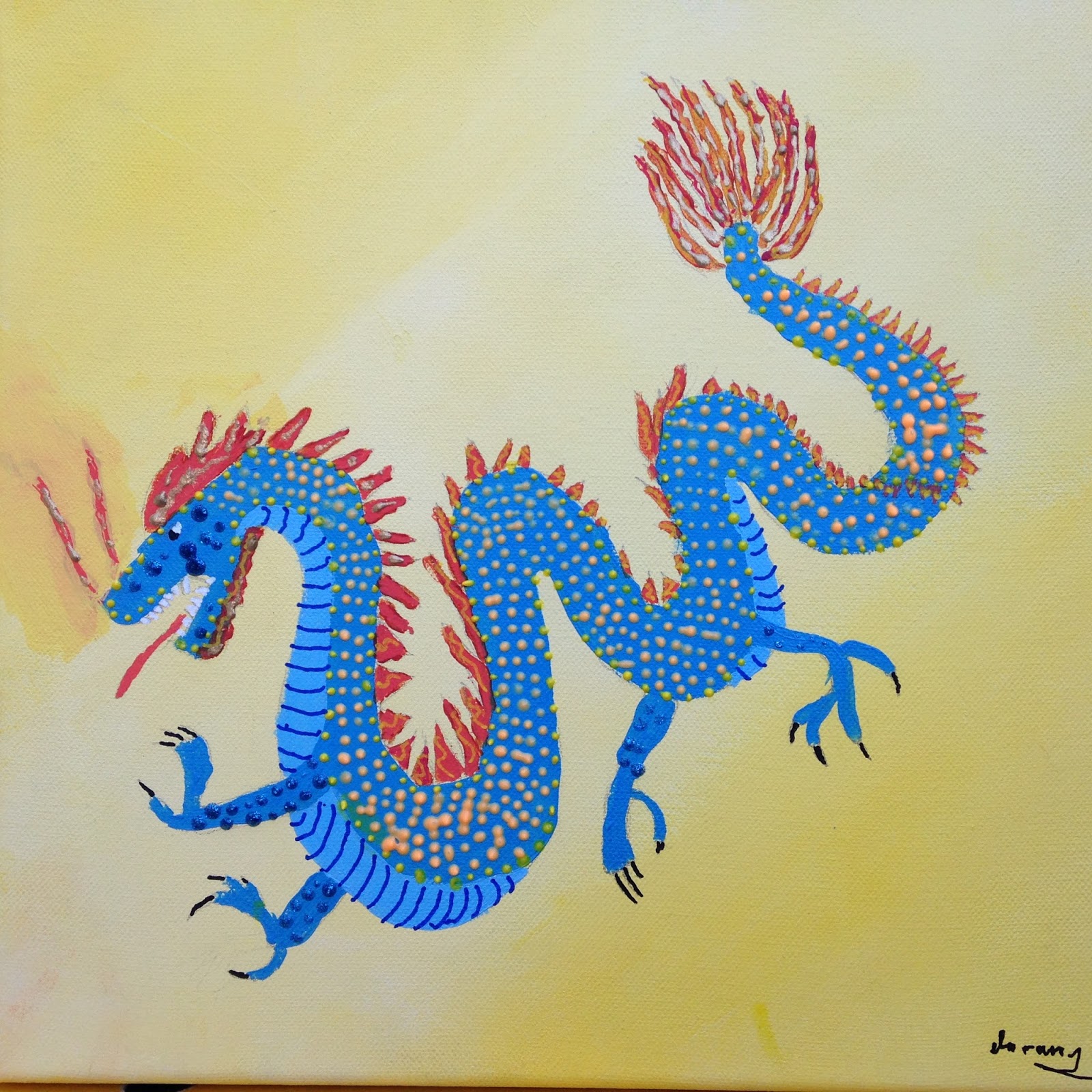 les peintures de Elnoan: Le Dragon