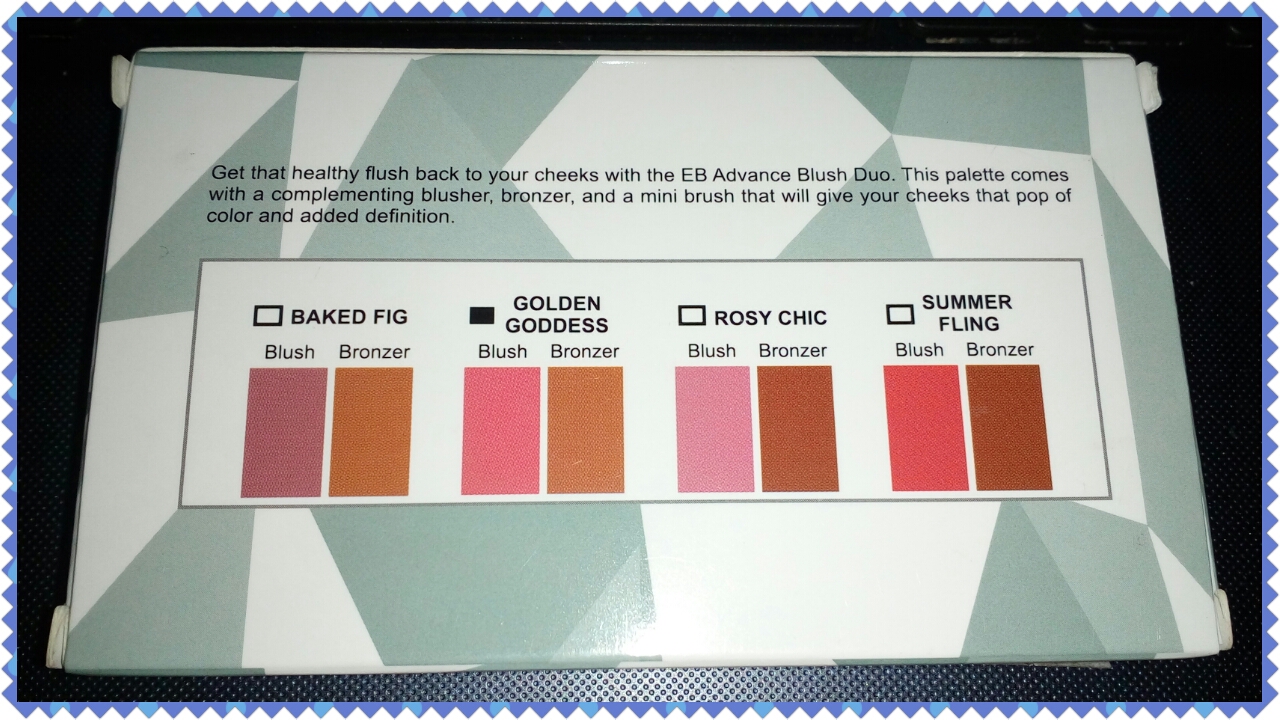 Caffeine and Blush: EB Advance Blush Duo Review: Golden Goddess