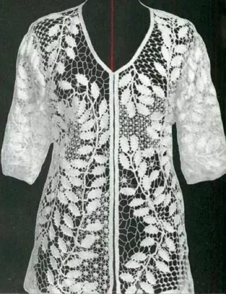 Tina's handicraft : crochet cardigan - irish lace