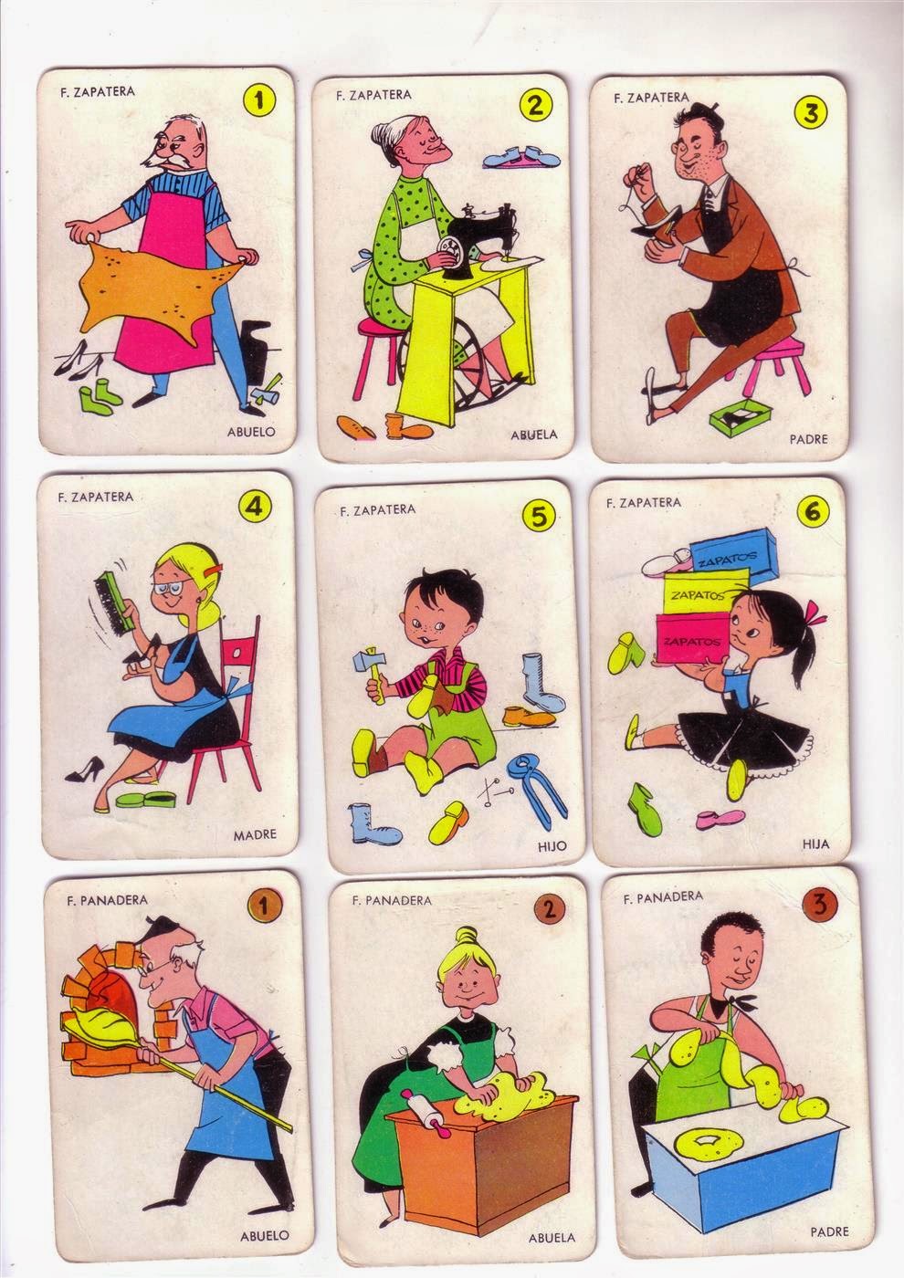 Barajas y Naipes: El juego de las 7 familias