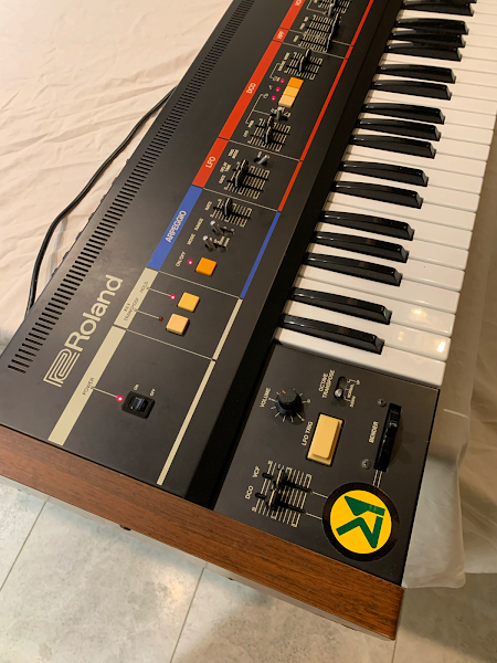 MATRIXSYNTH: Roland Juno 6 w/ Side Panel Signed by Gary Numan