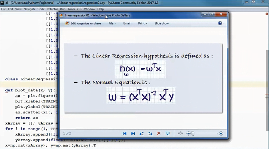 Prototype Project: Linear Regression w/ Python & Normal Equation ...