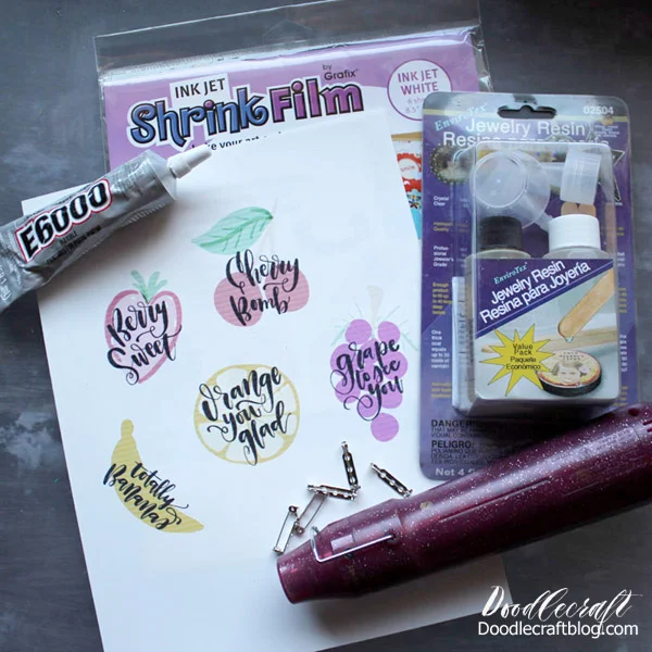 Faux Enamel Pins with High Gloss Resin DIY