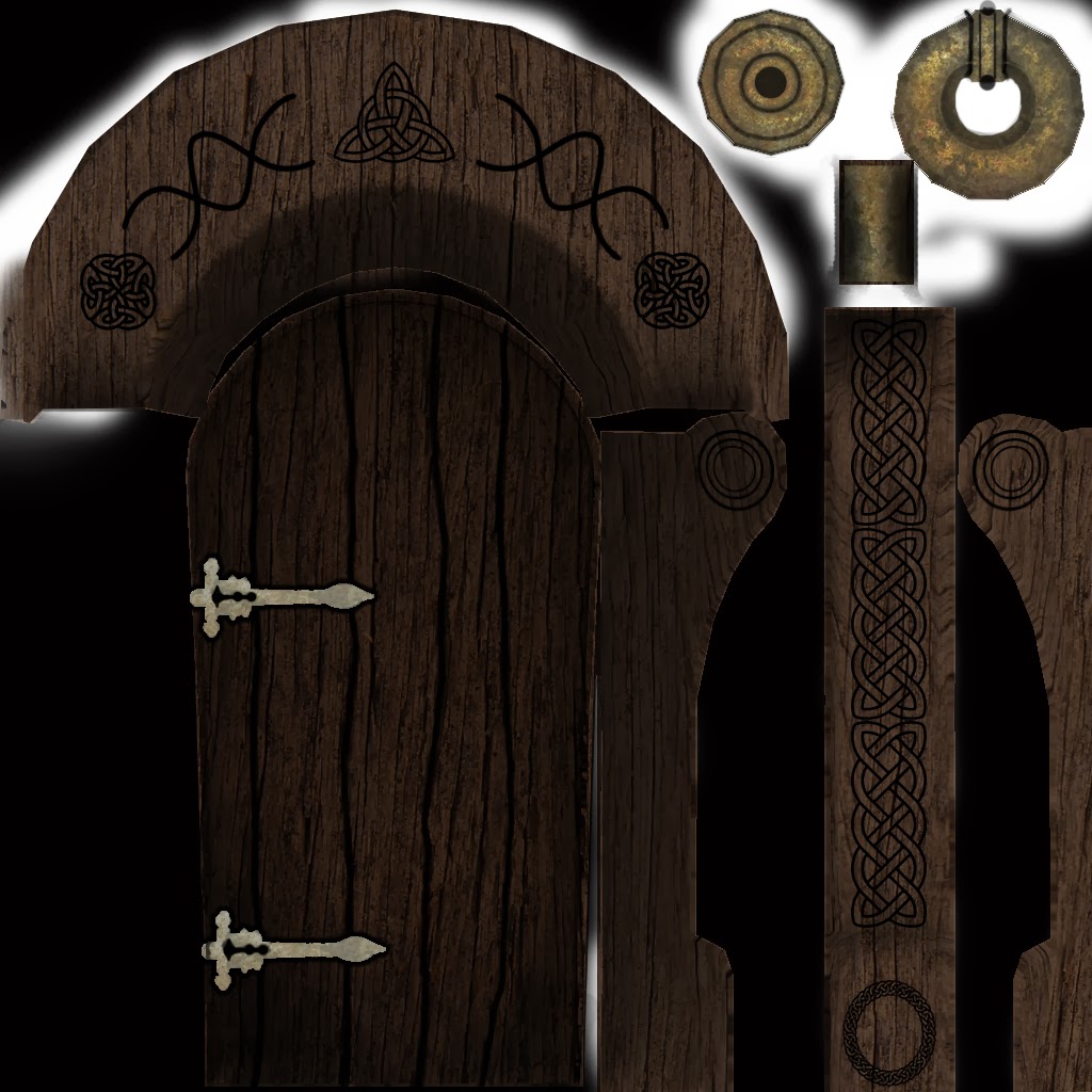 Game Texture Development: Finished door