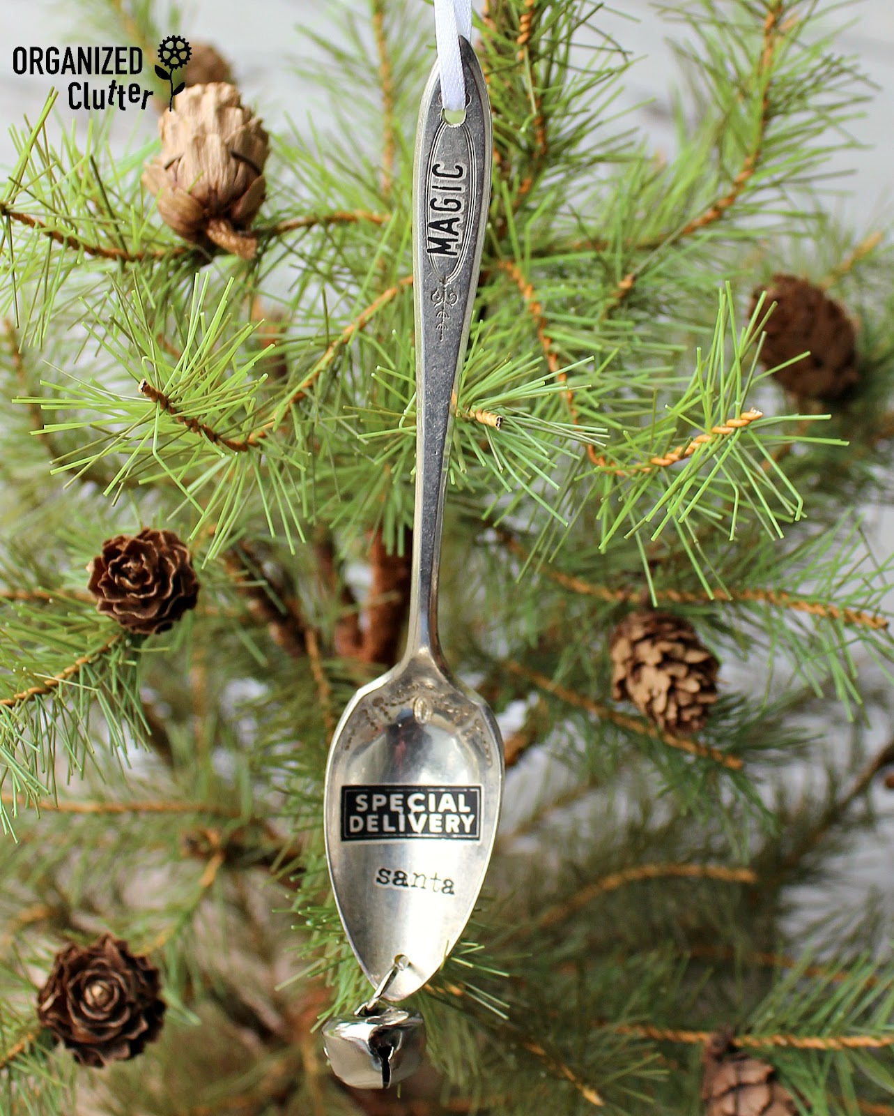 Spoon Christmas Tree Ornament Ideas - Organized Clutter