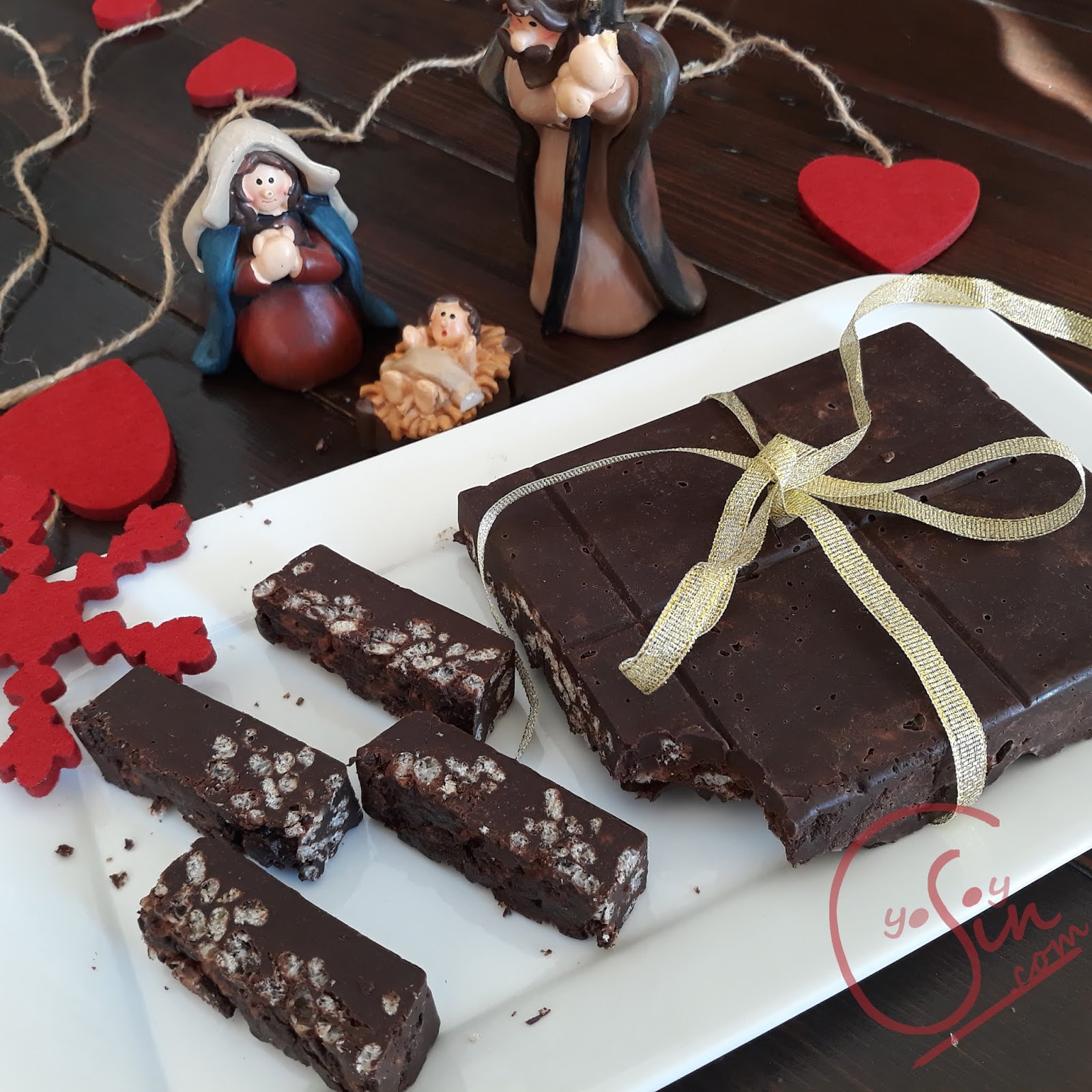 TURRÓN DE CHOCOLATE clásico - sin gluten, sin trigo, sin lácteos, sin ...