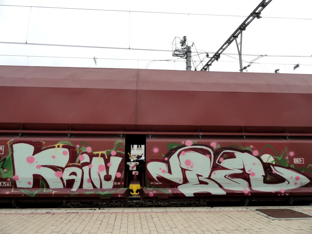 Freight graffiti Art on Train