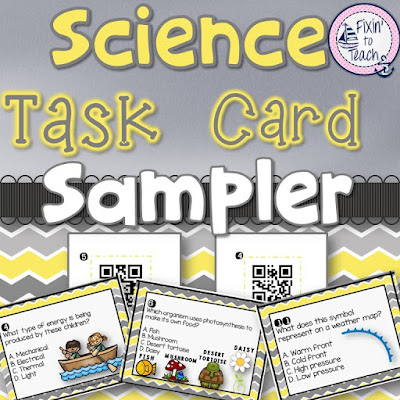 Science Task Cards Sampler {FREEBIE} | Fixin' to Teach