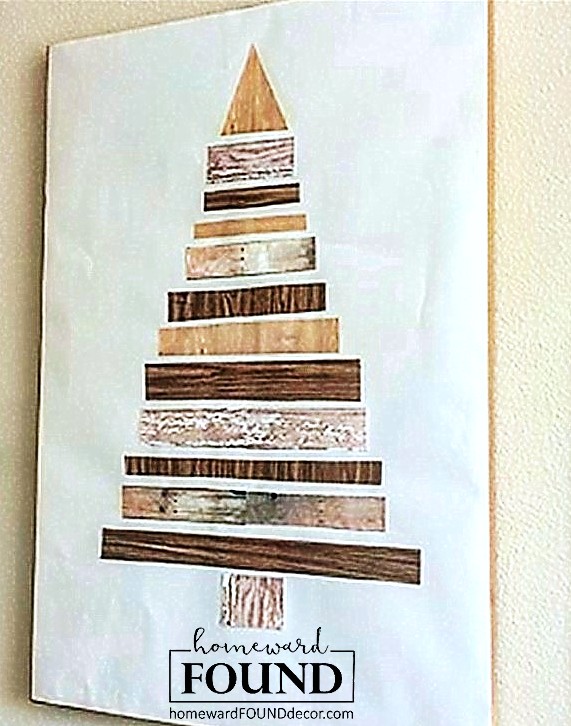 scrap paper tree wall art homeward found decor