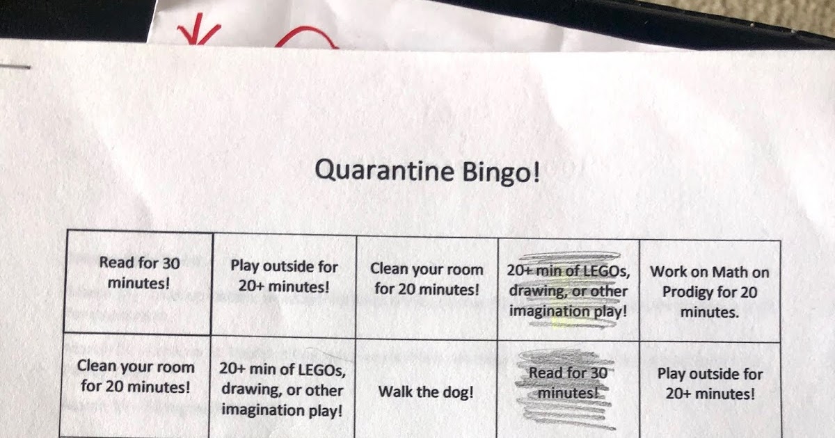 A New Day: Semi-Wordless Wednesday {Our Quarantine Activity}