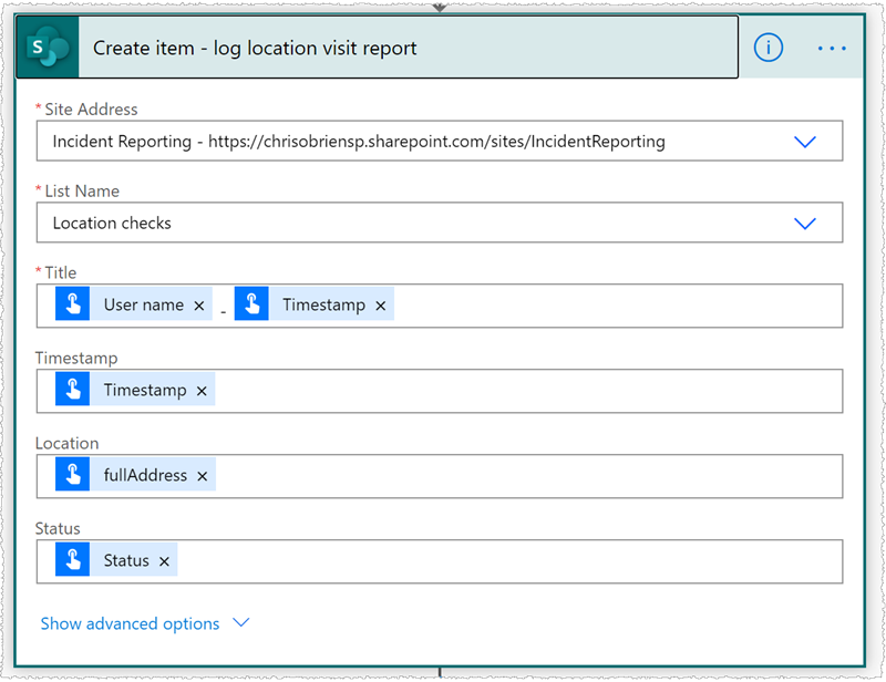 Chris O'Brien: Automating location check-ins with Power Automate