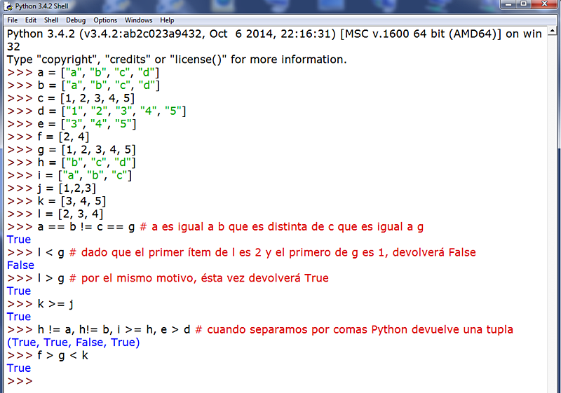APRENDER A PROGRAMAR CON PYTHON: LISTAS I