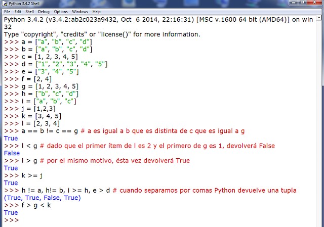 APRENDER A PROGRAMAR CON PYTHON: LISTAS I