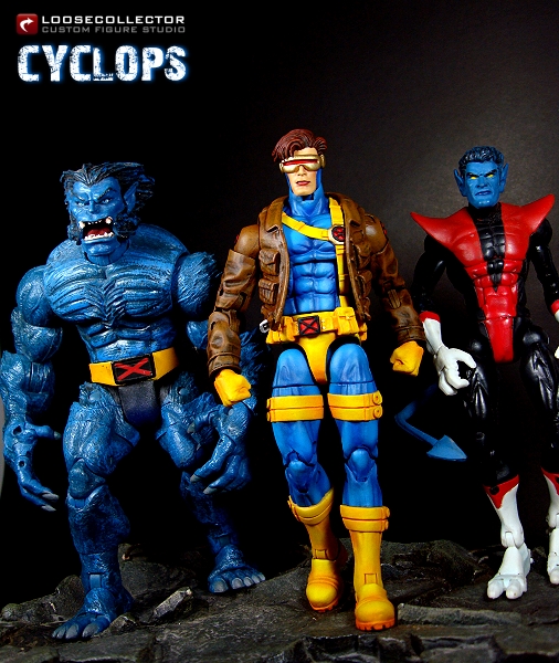 Loosecollector Custom Figures Archive: Jim Lee style Cyclops (brown jacket)