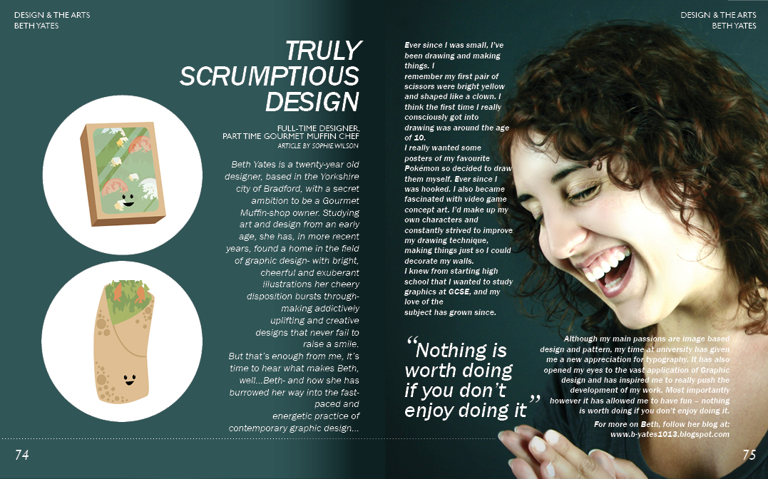 Sophie Wilson//Design Practice: InDesign Project Evaluation.