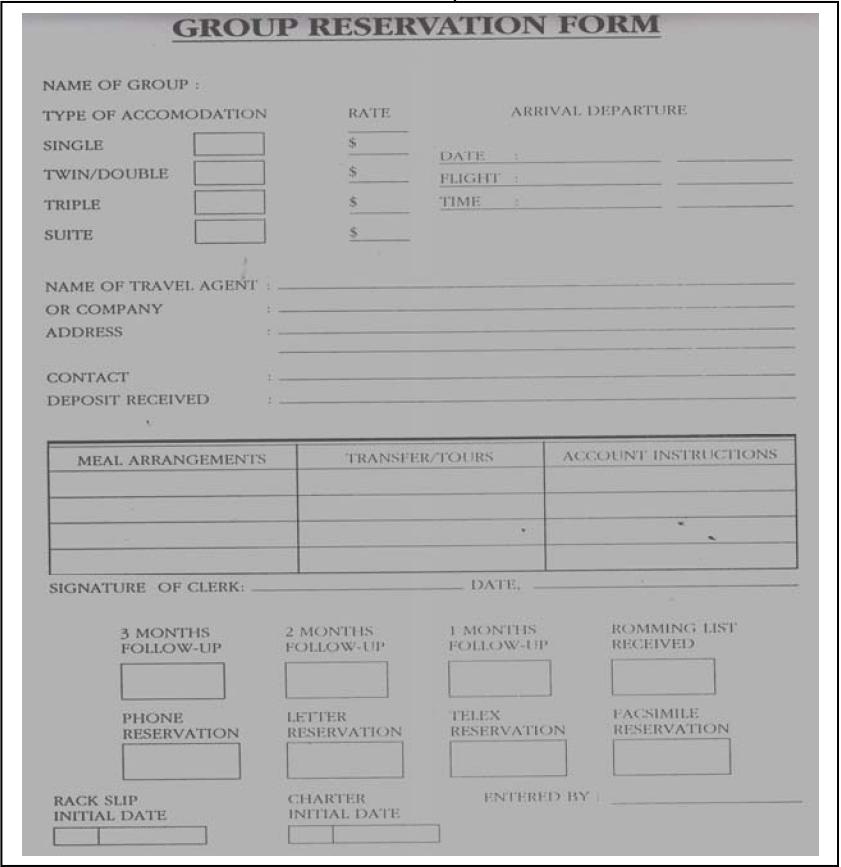 Formulir Front Office Dan Kegunaannya atau Form- Form Yang Digunakan ...