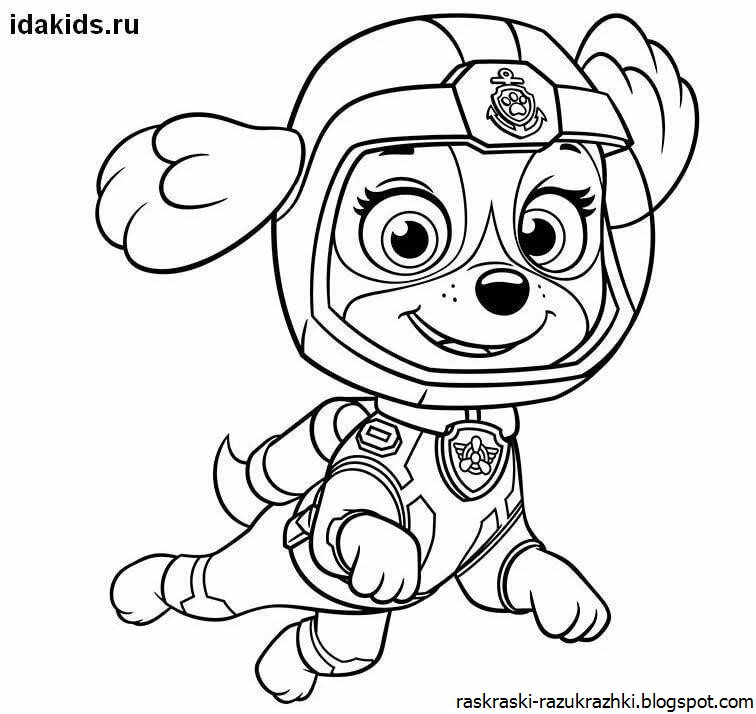 Щенячий Патруль Раскраска А4