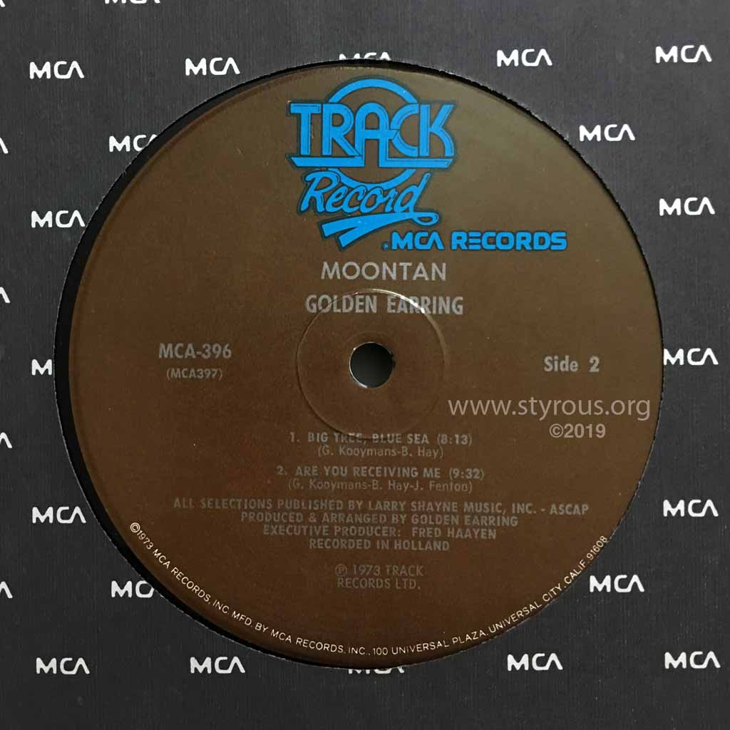 The Styrous® Viewfinder: 20,000 vinyl LP 191: Golden Earring ~ Moontan ...