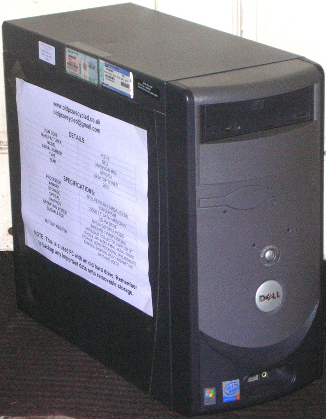 Old PCs Recycled: 2019