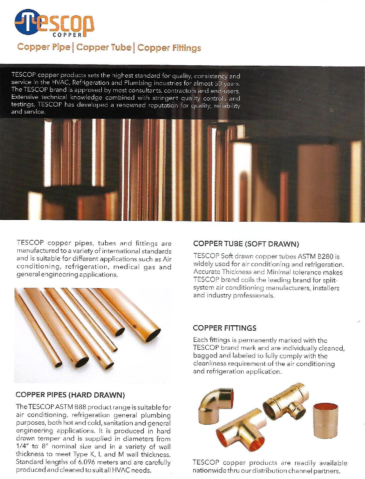 MaximaxSystems.com: TESCOP COPPER TUBE & PIPE