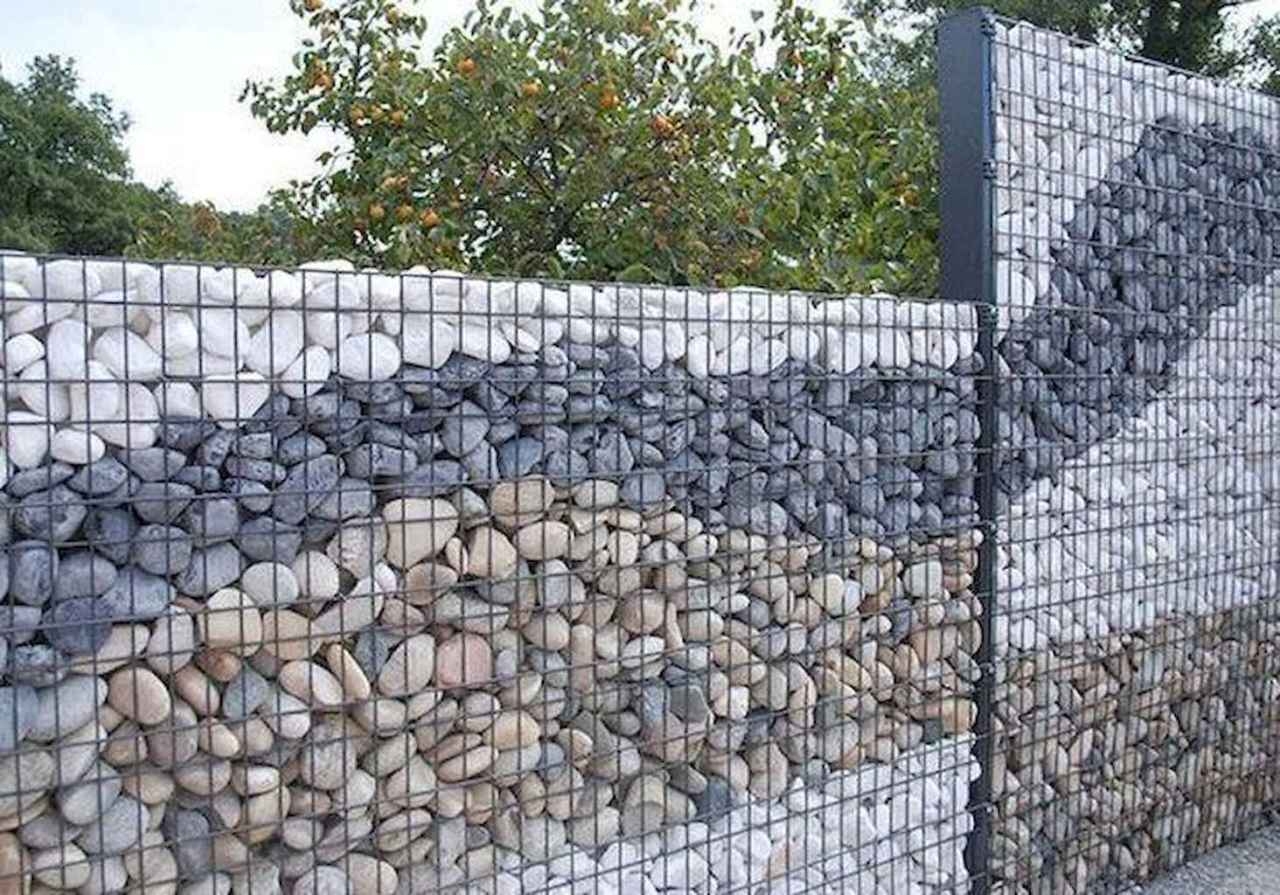 40+ Fantastic Gabion Fence Design for Your Home And Garden Ideas | ARA HOME