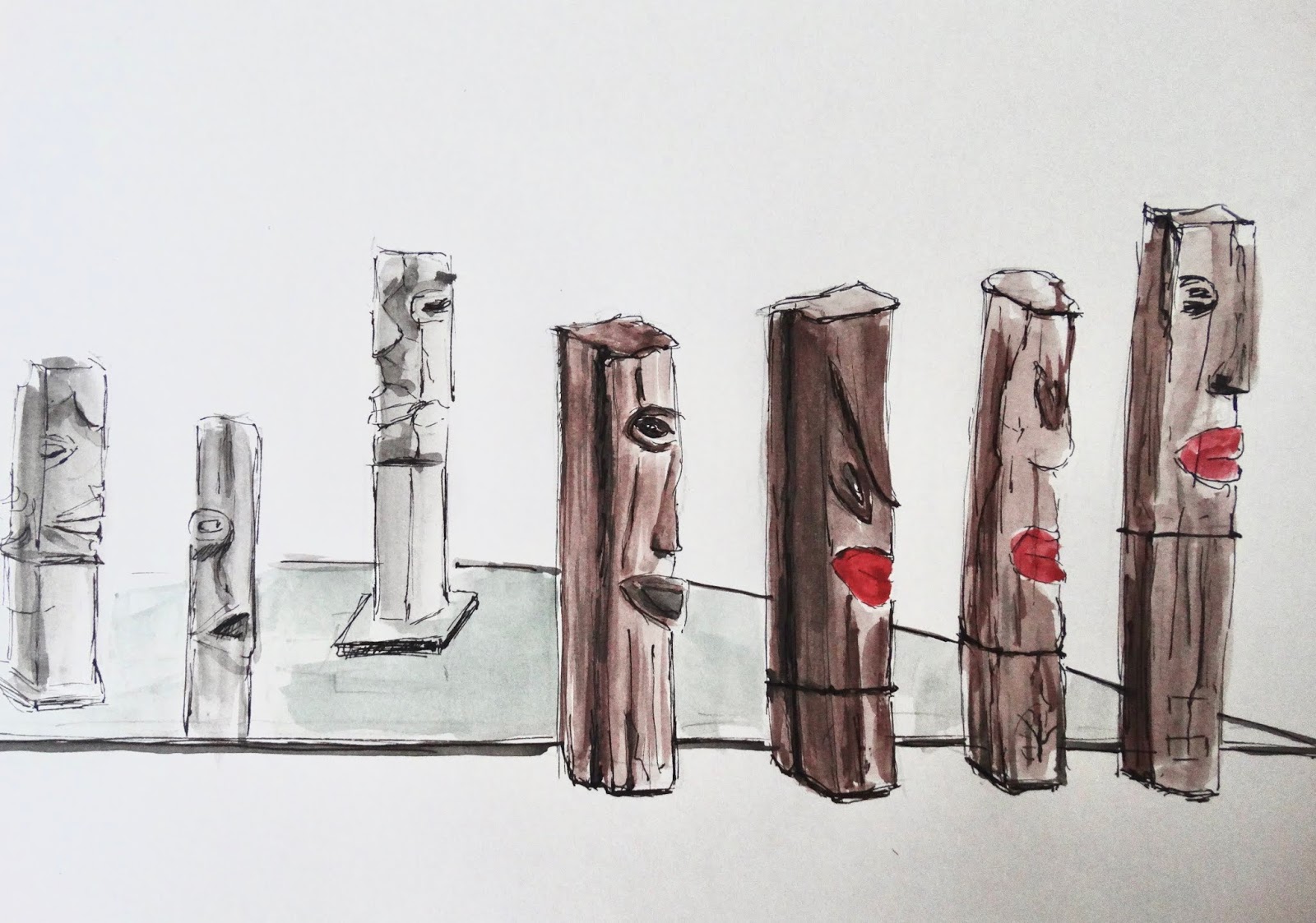 Urban Sketchers Luxembourg: Visit to the Valentiny Foundation at Remerschen