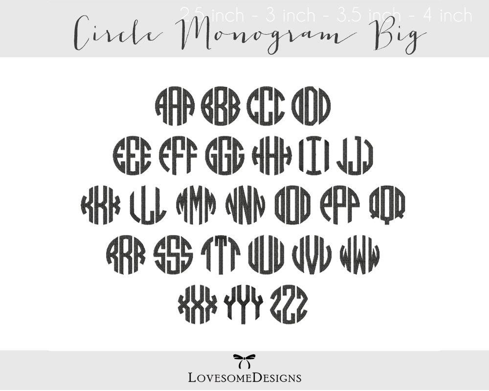 Lovin' Ewe: Monogram Fonts