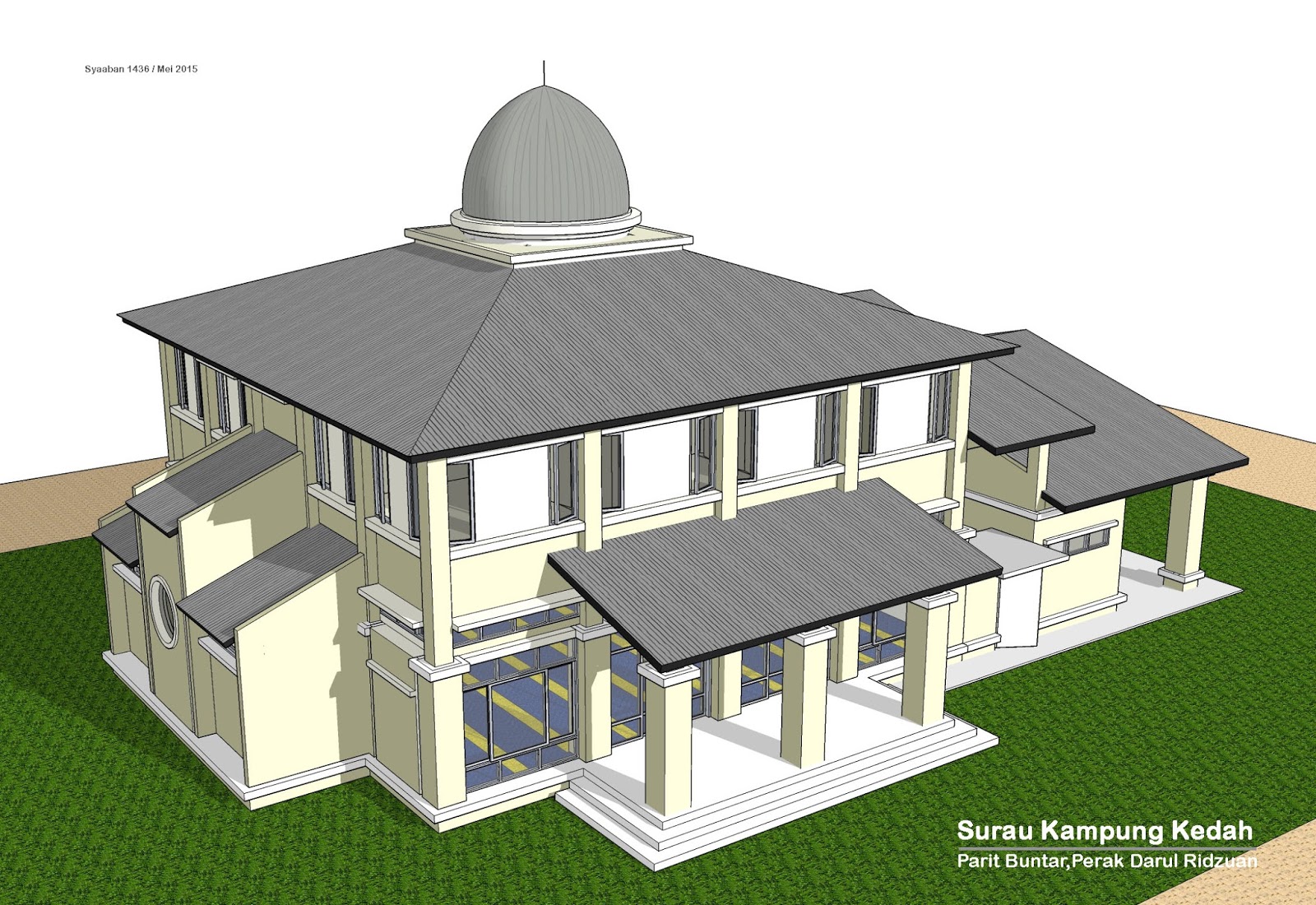 Cadangan Pelan Surau Al Najah Simpang 4, Kg Kedah, Parit Buntar Perak ...