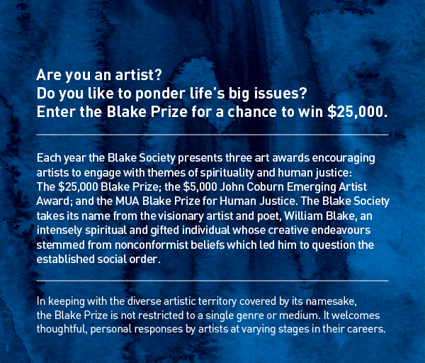 Alpha Omega Arts: Blake Prize for Religious Art - Call for Artists ...
