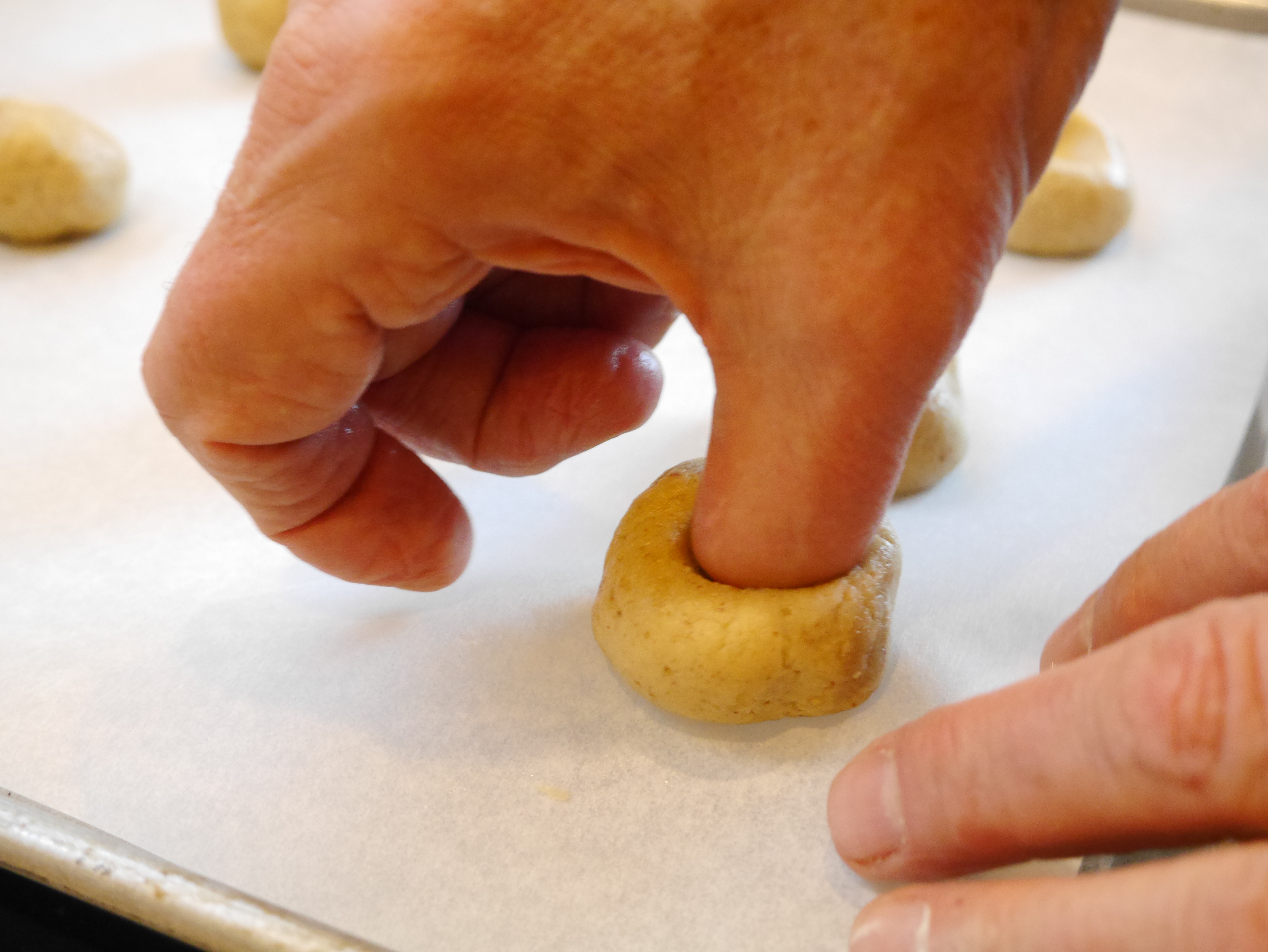FEAST EVERYDAY : Bourbon Pecan Thumbprint Cookies by Tom
