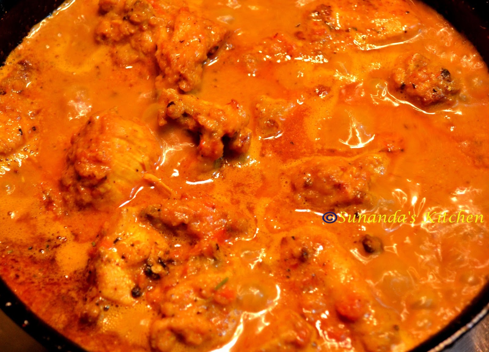 Recipes from Sunanda's Kitchen: Healthy Butter Chicken