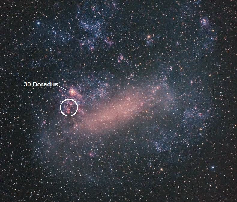 Deep-Sky Artronomy Articles: A Complex in the Vicinity of 30 Doradus