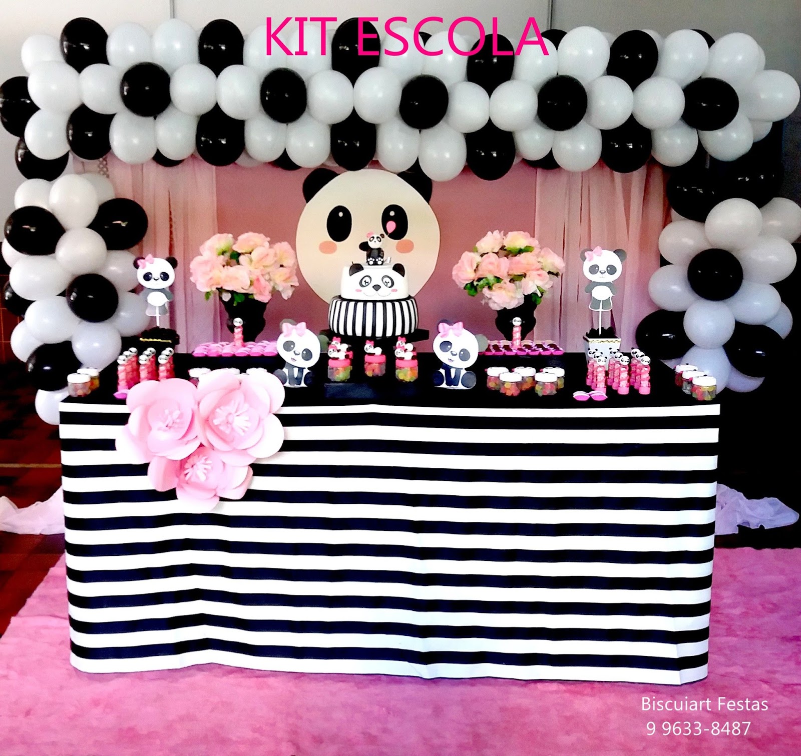 Biscuiart Festas: Festa Panda, Decoração Panda