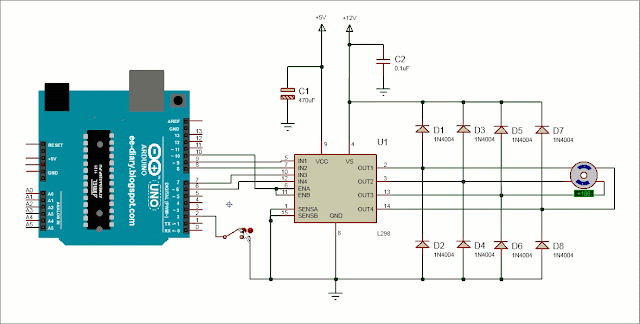 Arduino Stepper Motor Control using L298N | ee-diary