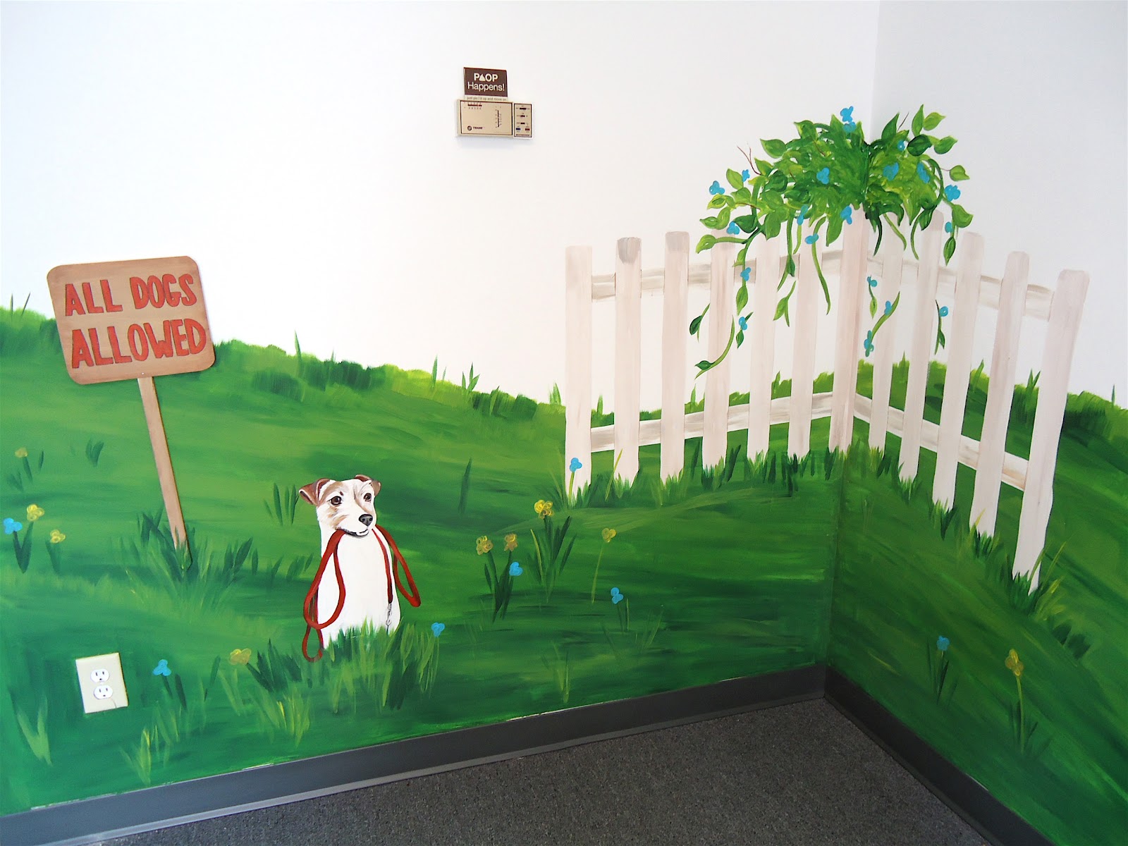Amy's Creative Corner: Mural at All Dogs Together Dog Training