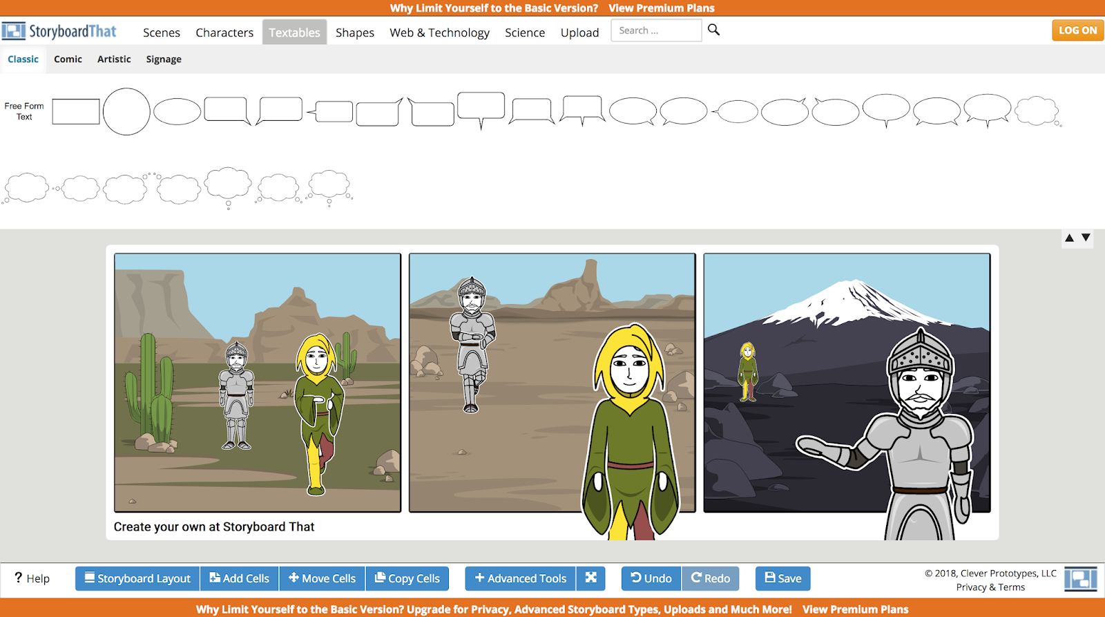 Nik's QuickShout: Exploiting StoryboardThat for Language Practice