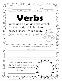 Welcome to the UNI-corner: One More Grammar Freebie- VERBS!!!