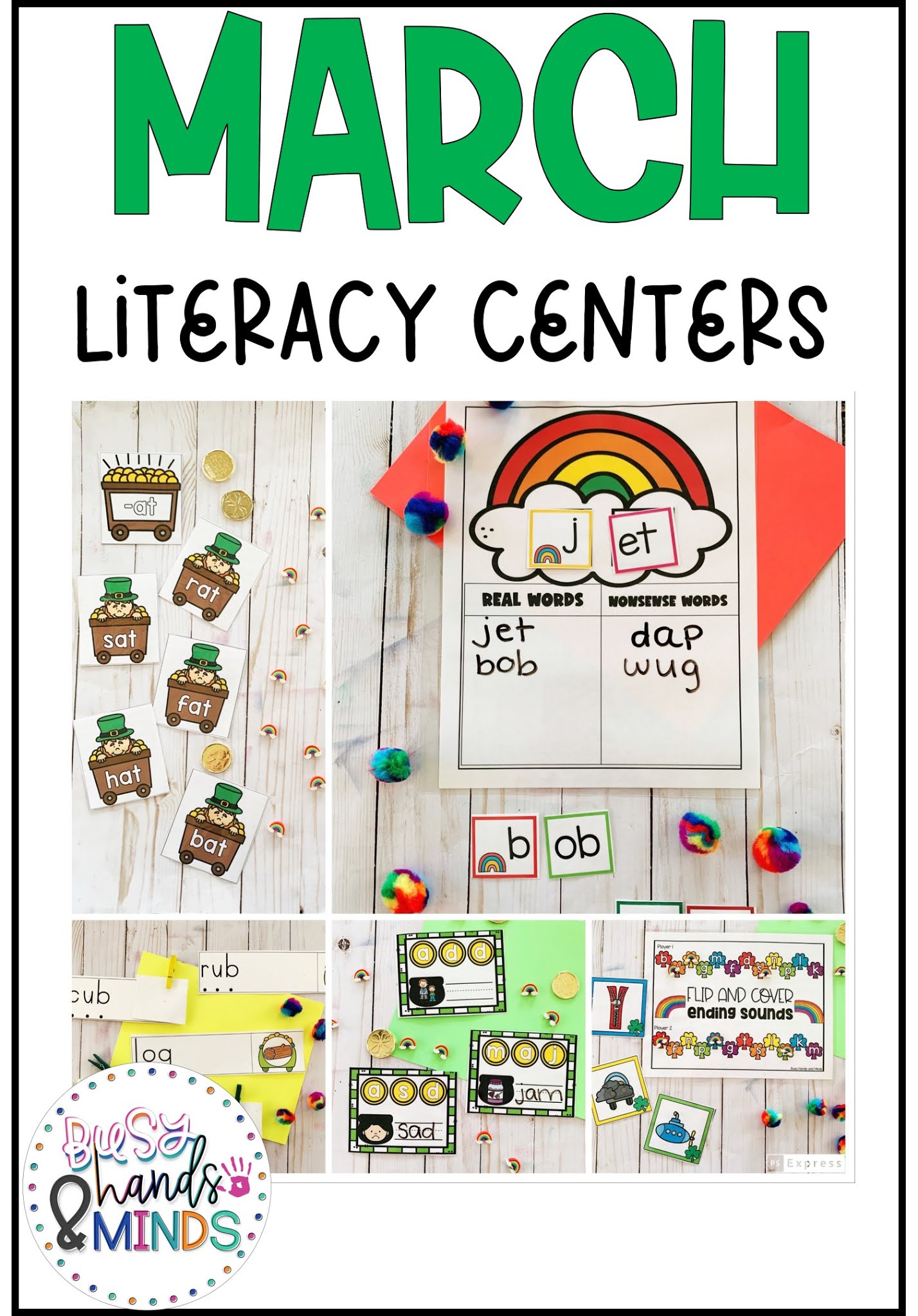March Literacy Centers | Busy Hands and Minds
