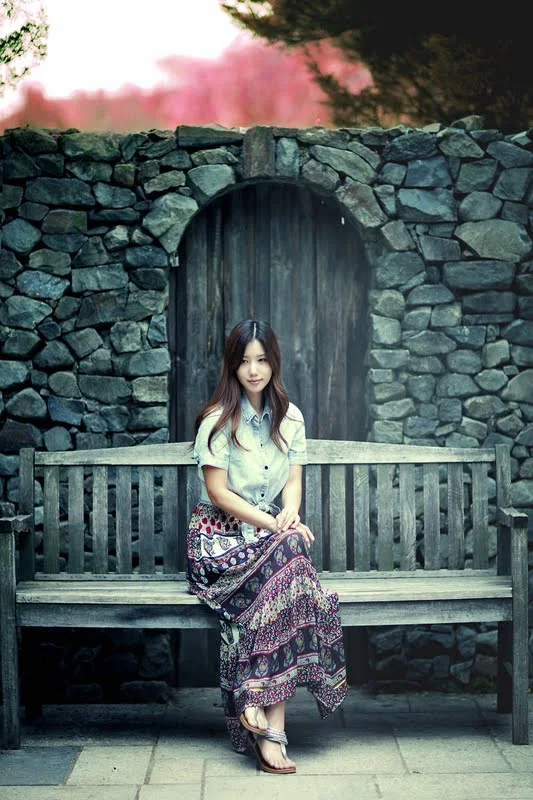 Song Jina - Outdoor Photoshoot - Cute Asian Girls