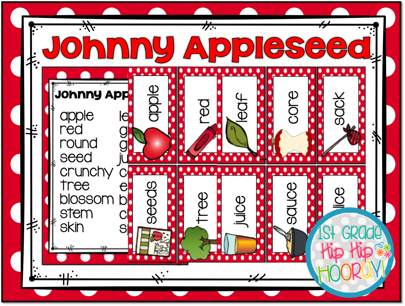 1st Grade Hip Hip Hooray!: Fall is apples and Johnny Appleseed!