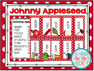 1st Grade Hip Hip Hooray!: Fall is apples and Johnny Appleseed!