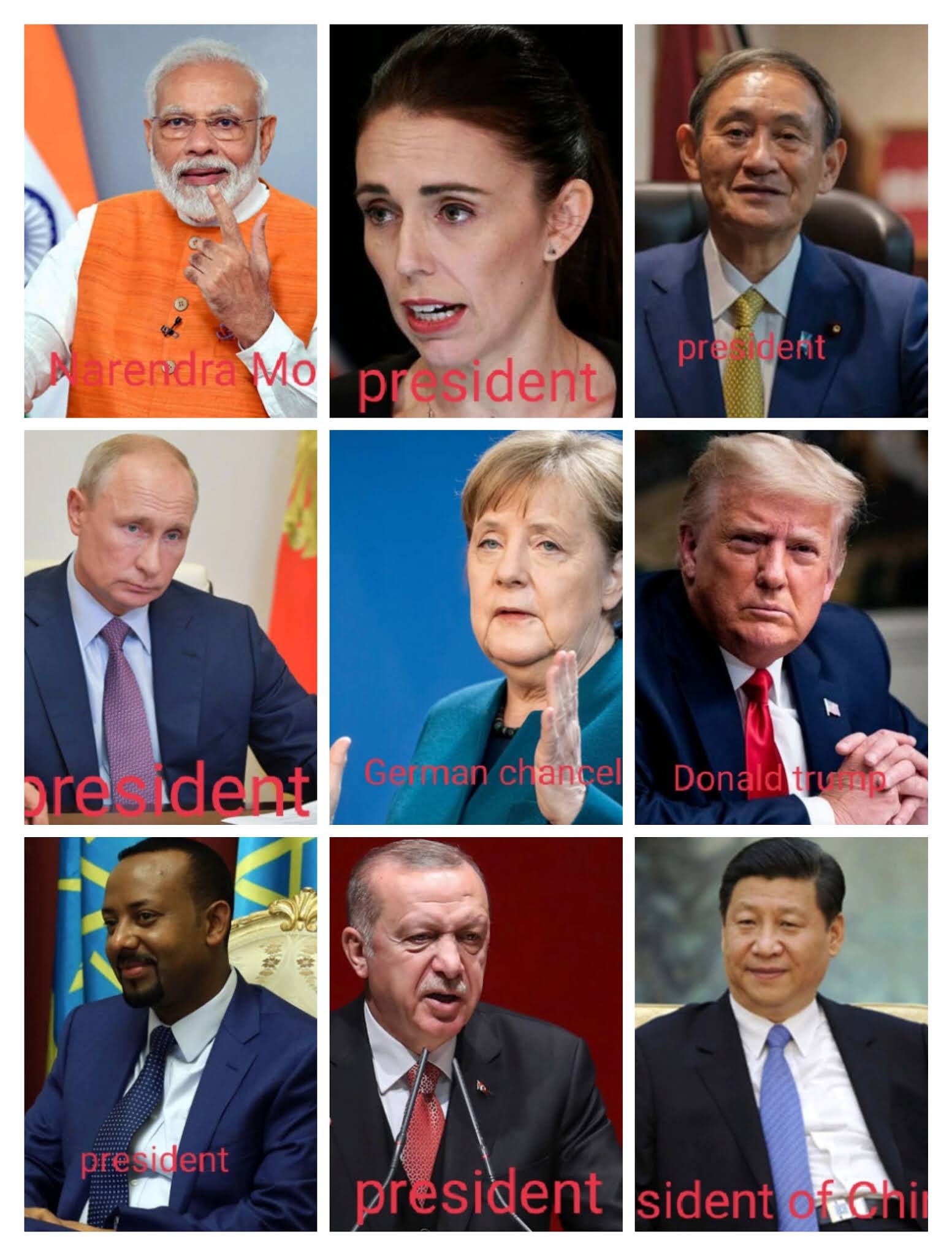 Successful and failed world leaders 2021