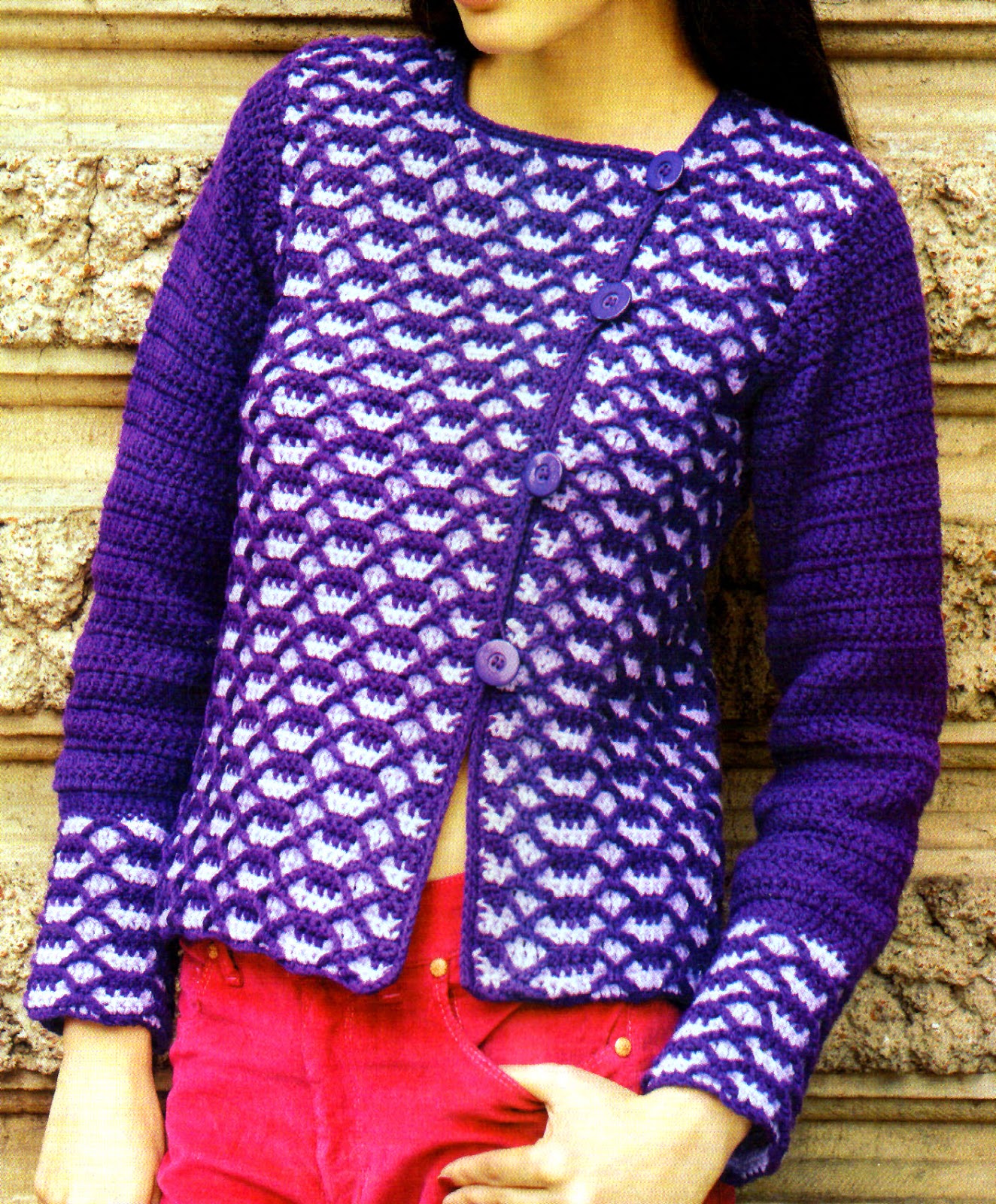 COMO TENER UN SACO A CROCHET CON PATRÓN Y ESQUEMA | Patrones Crochet ...